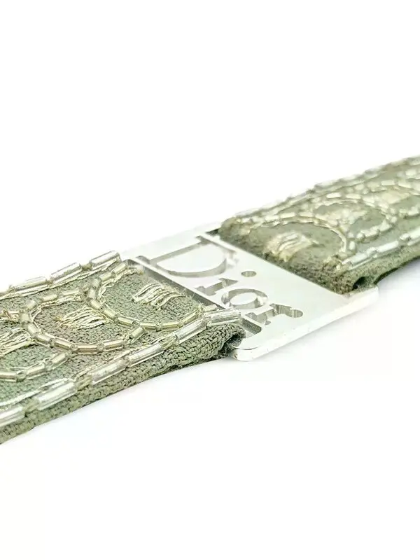 Dior 1990s Logo-embellished Strap Bracelet