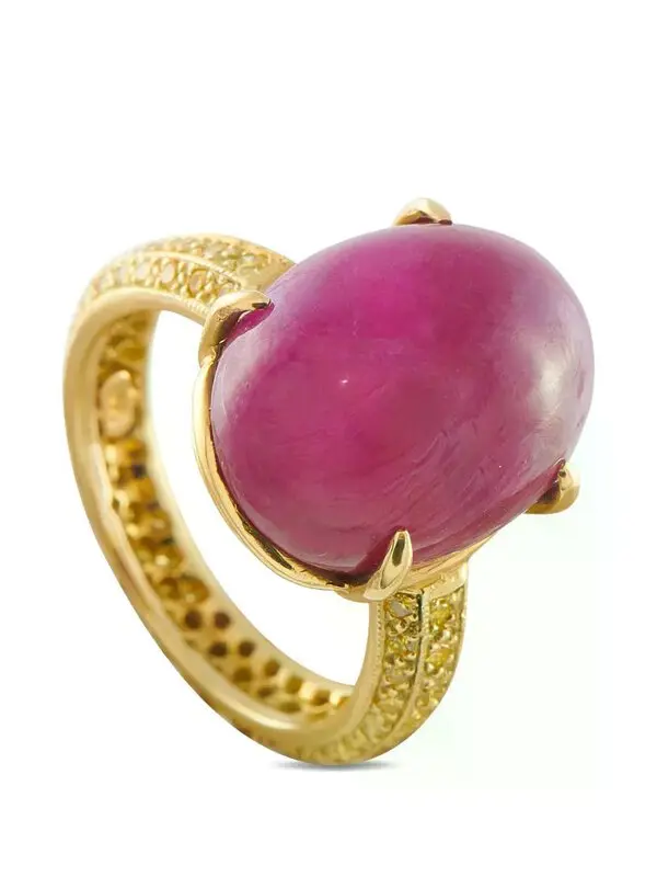 LB EXCLUSIVE Embellished 18k Yellow Ring - Gold