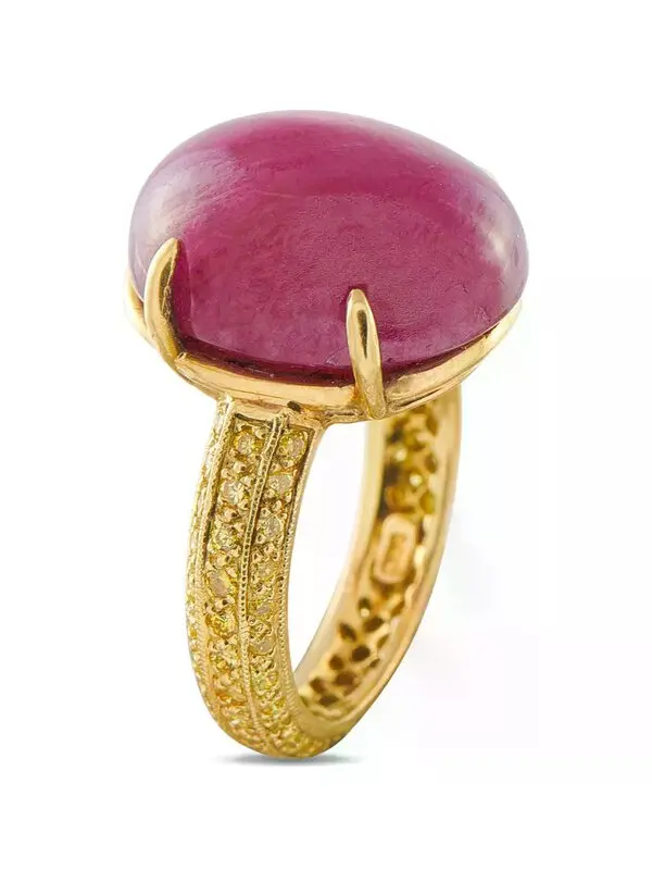 LB EXCLUSIVE Embellished 18k Yellow Ring