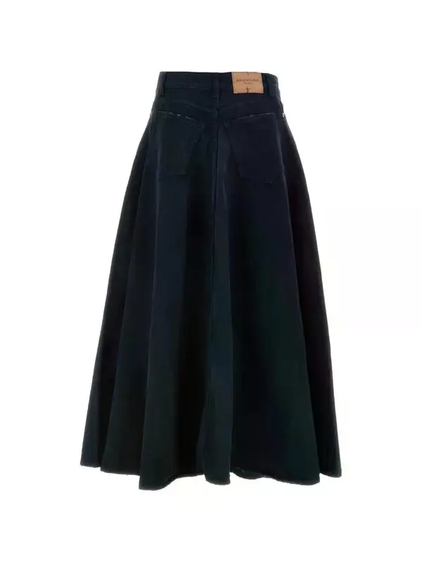 Balenciaga A-line Maxi Skirt - Blue