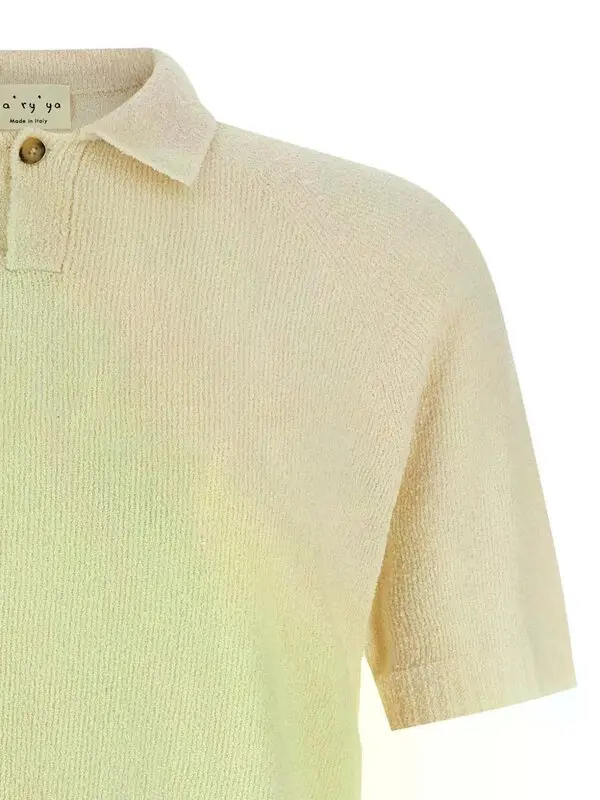 MA'RY'YA Button-fastening Polo Shirt - Neutrals