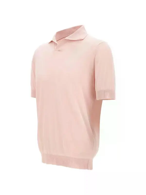 FILIPPO DE LAURENTIIS Knitted Polo-collar T-shirt