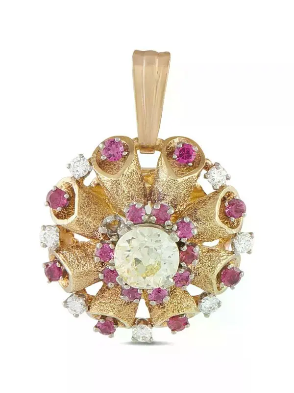 LB EXCLUSIVE Diamond Ruby Embellished Pendant