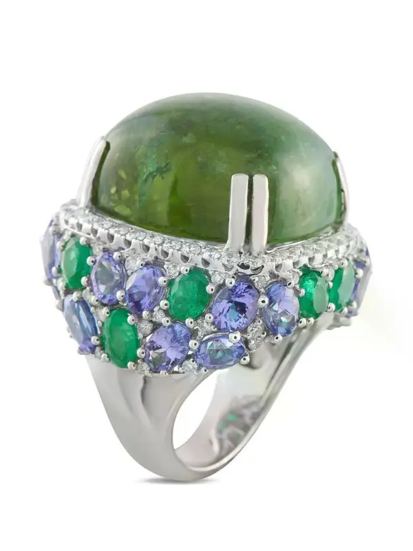 LB EXCLUSIVE 18k White Gold Multi-stone Ring