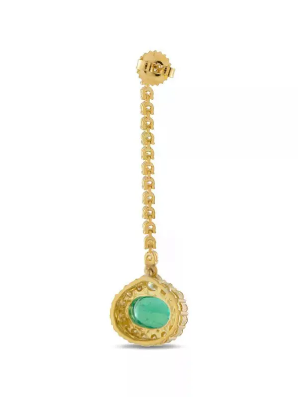 LB EXCLUSIVE Diamond Emerald Drop Earrings