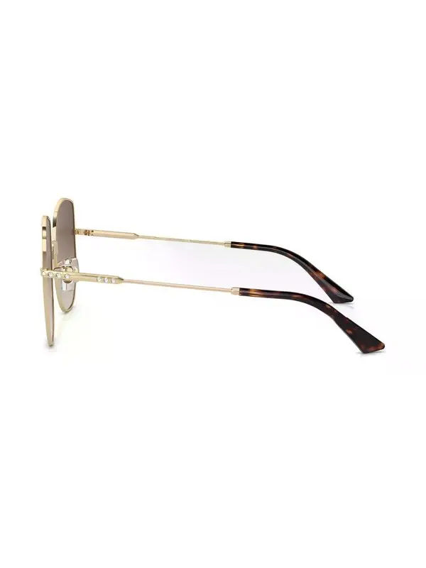 JIMMY CHOO Crystal-embellished Sunglasses