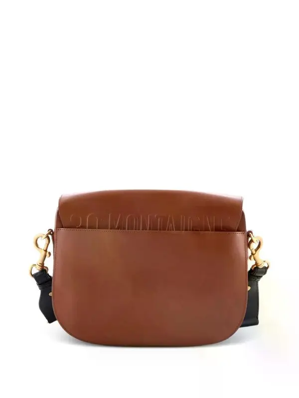 Dior Bobby Flap Leather Large Crossbody Bag - Brown