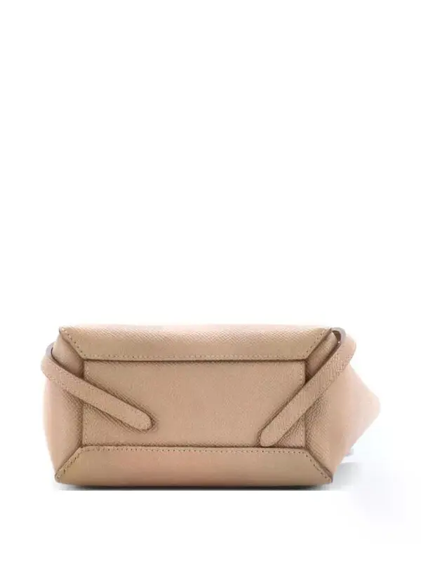 Celine Belt Bag Textured Leather Pico Shoulder Bag - Neutrals