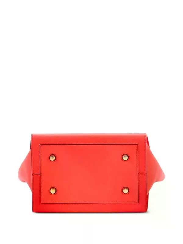 Celine Tie Knot Smooth Leather Mini Tote Bag - Red