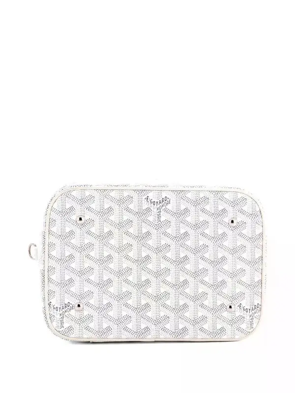 Goyard Muse Vanity Case Coated Canvas Pouch - White