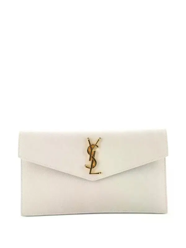 Saint Laurent Uptown Pouch Leather Clutch Bag
