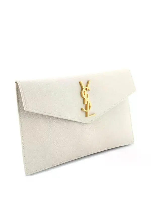 Saint Laurent Uptown Pouch Leather Clutch Bag