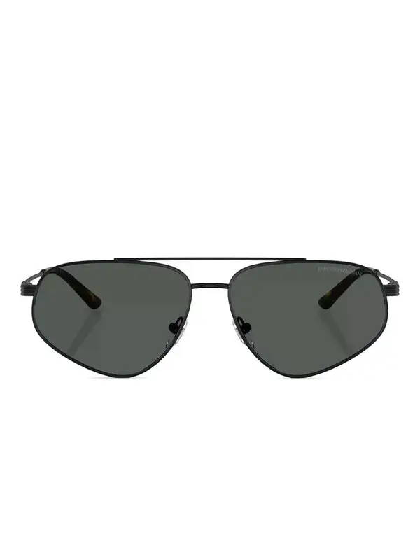 Emporio Armani Geometric-frame Sunglasses - Black
