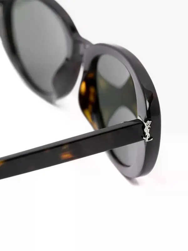 Saint Laurent Oval Frame Sunglasses - Brown