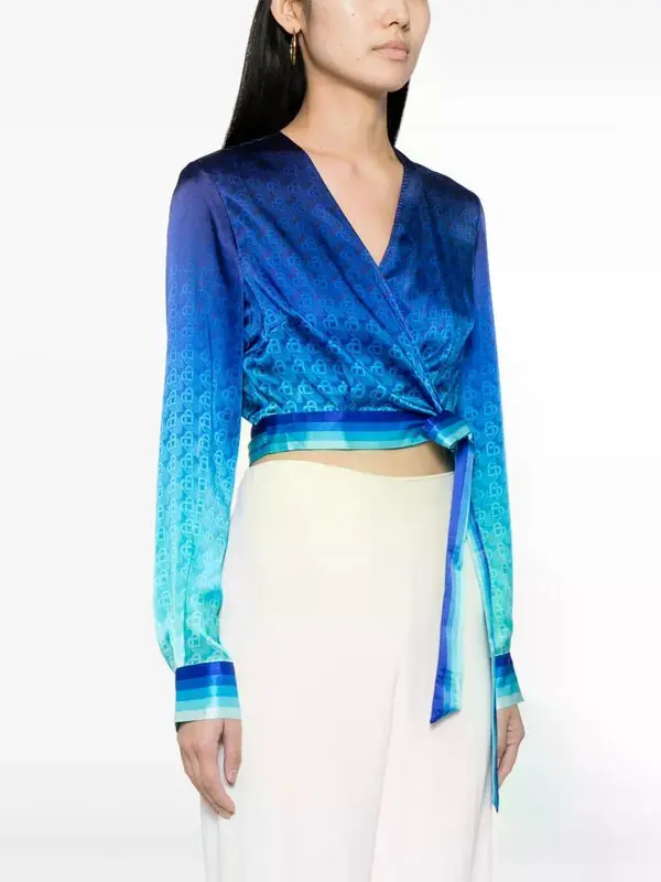Casablanca The Night View Wrap Blouse