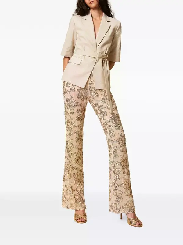 TWINSET Sequin-embellished Trousers