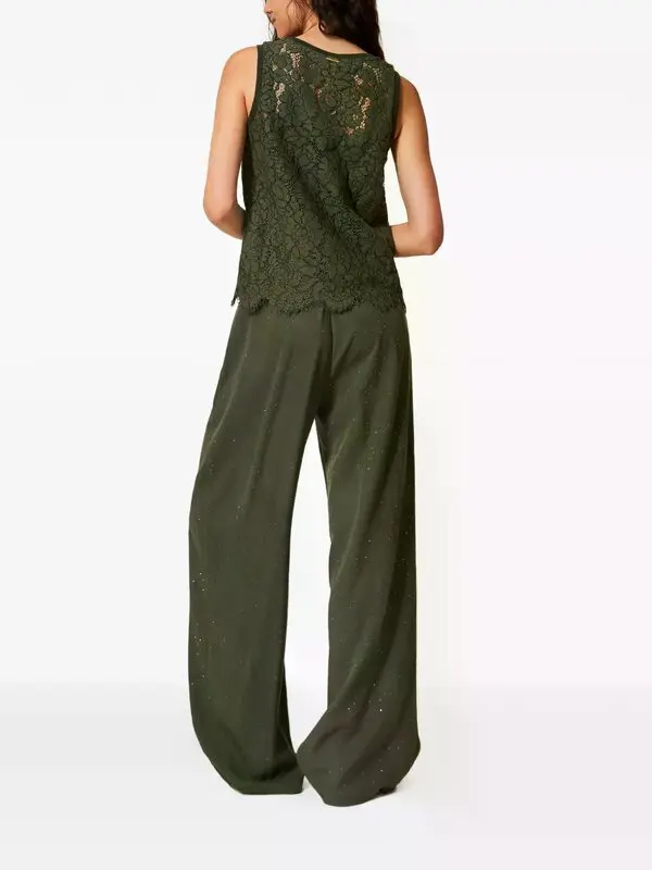 TWINSET Studded Twill Trousers