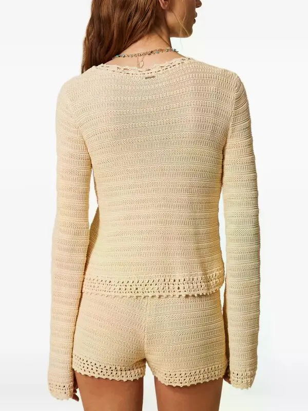 TWINSET V-neck Knitted Blouse