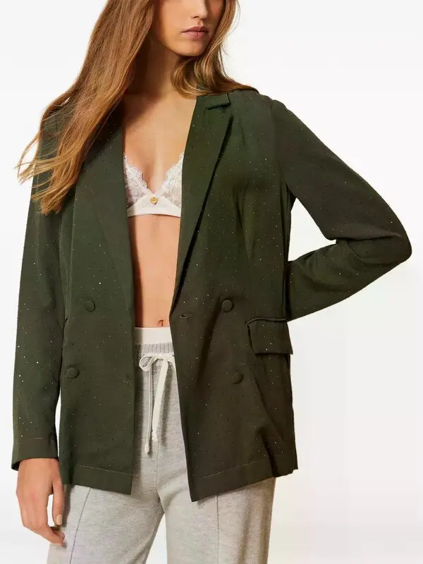 TWINSET Embellished Double-breasted Blazer