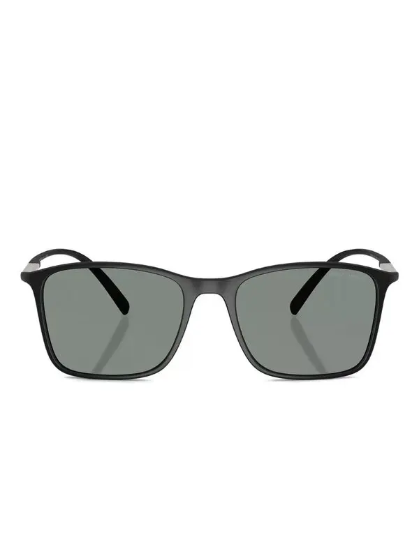 Giorgio Armani Rectangle Sunglasses - Black