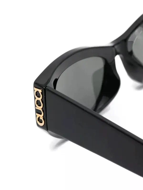 Gucci Logo-detail Geometric Sunglasses