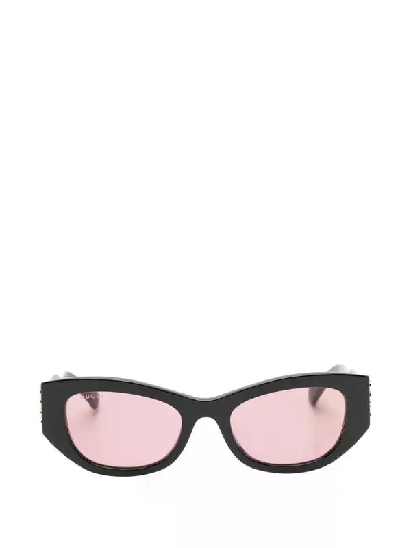 Gucci Logo-detail Sunglasses - Black