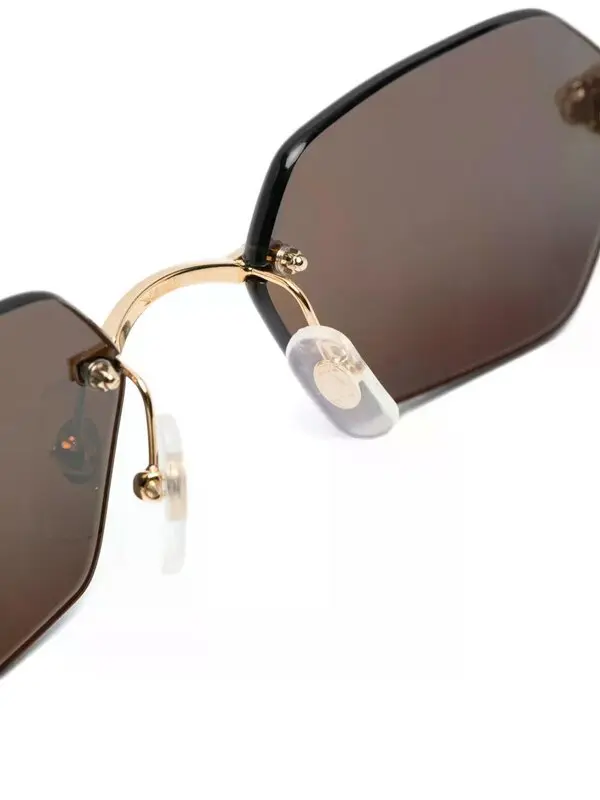 CARTIER Geometric-frame Sunglasses