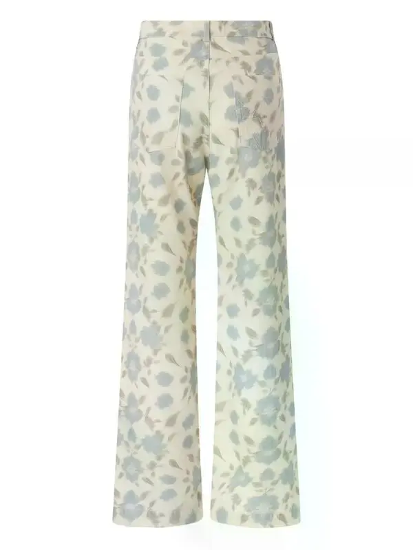 Pinko Floral Wide Leg Jeans
