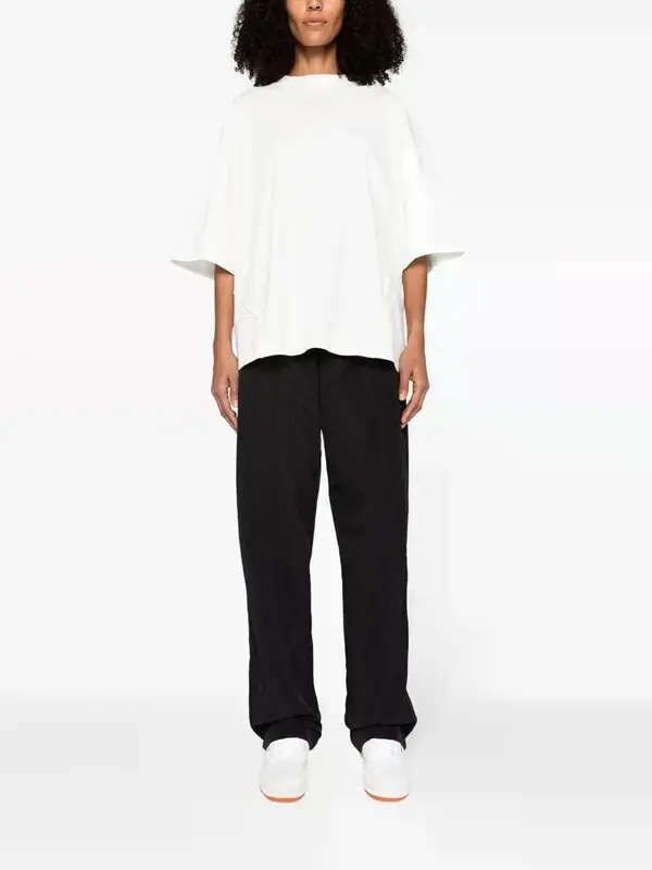 REEBOK Piped-trim Cotton T-shirt