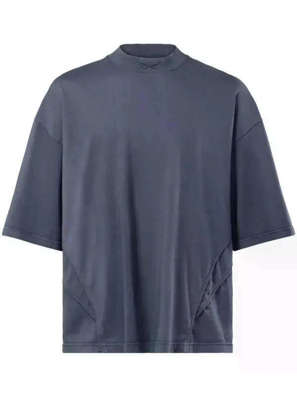 REEBOK Piped-trim Cotton T-shirt