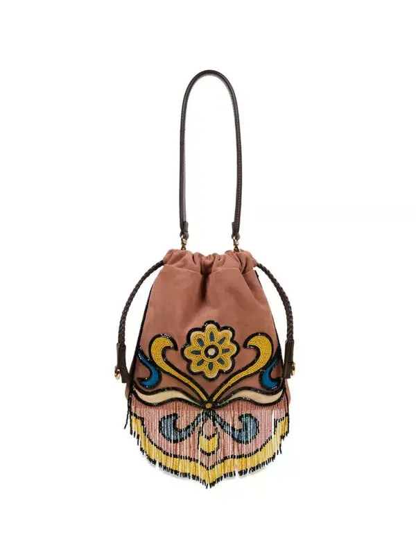 Etro Small Suede Kalispera Bag - Brown