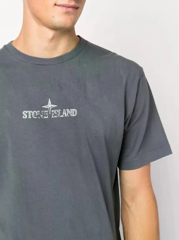 Stone Island Logo-print Cotton T-shirt