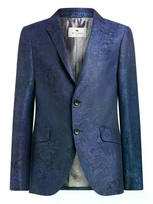Etro Single-breasted Paisley Blazer