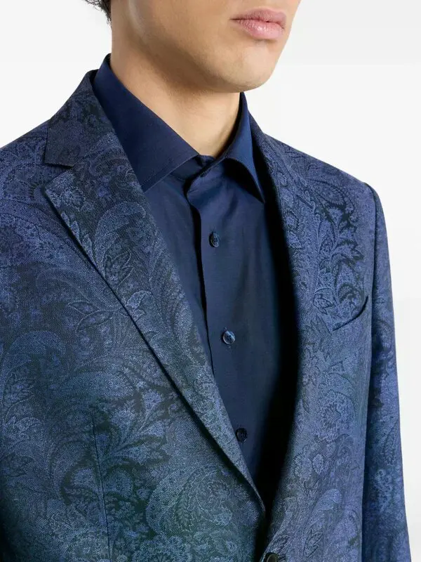 Etro Single-breasted Paisley Blazer