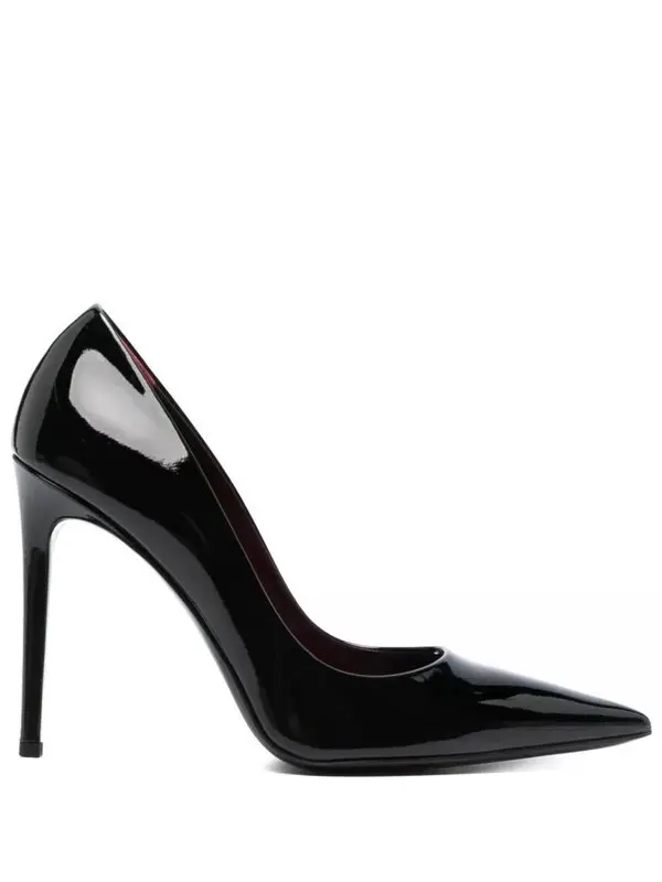 Paris Texas Pointed-toe Leather Pumps - Black