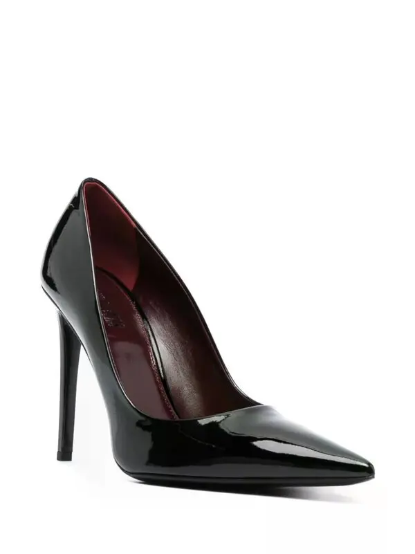 Paris Texas Pointed-toe Leather Pumps - Black