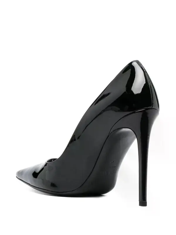 Paris Texas Pointed-toe Leather Pumps - Black