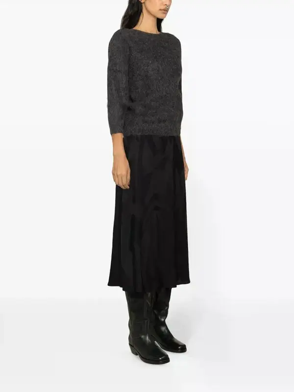 Ba&sh Banessa High-waisted Midi Skirt