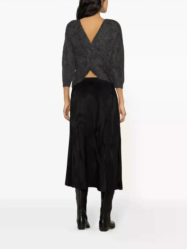 Ba&sh Banessa High-waisted Midi Skirt