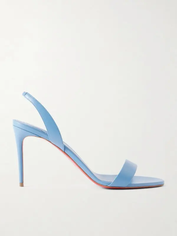 CHRISTIAN LOUBOUTIN O Marilyn 85 Leather Sandals - Blue