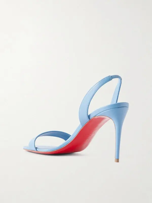 CHRISTIAN LOUBOUTIN O Marilyn 85 Leather Sandals - Blue