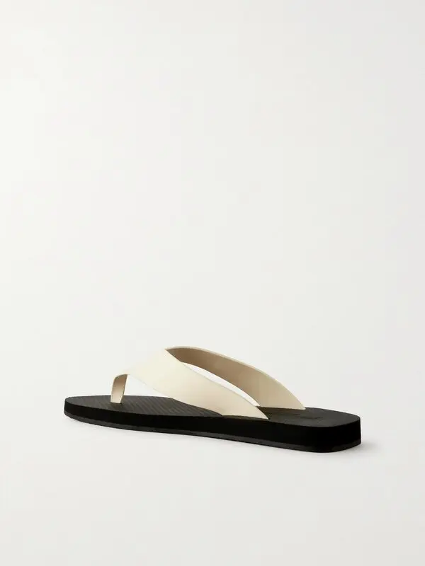 THE ROW Dune Classic Ginza Leather Flip Flops