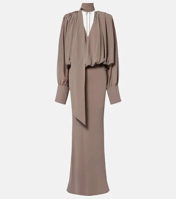 ROTATE BY BIRGER CHRISTENSEN Scarf-detail Maxi Dress