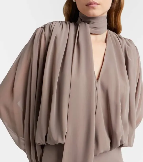 ROTATE BY BIRGER CHRISTENSEN Scarf-detail Maxi Dress