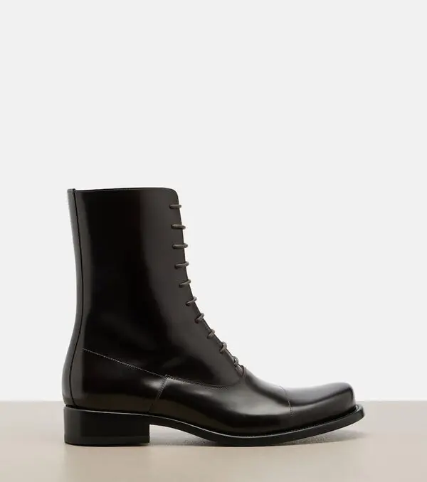 THE ROW Kai Leather Lace-up Boots