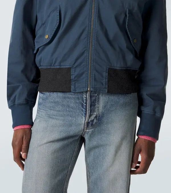 JW Anderson Denim Bomber Jacket - Blue