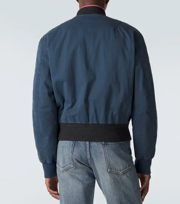 JW Anderson Denim Bomber Jacket - Blue