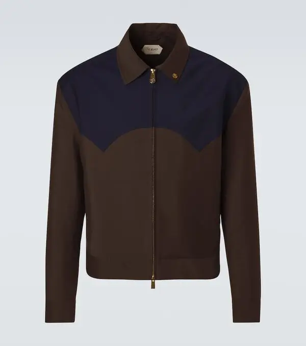 Versace Medusa Wool And Mohair Blouson Jacket
