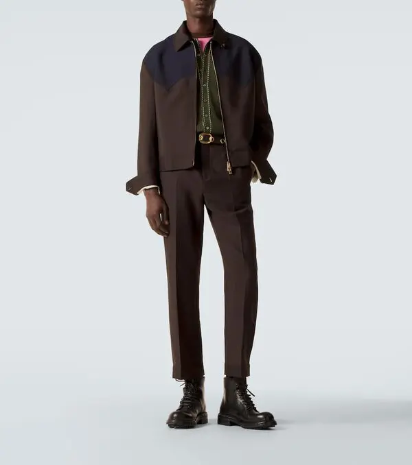 Versace Medusa Wool And Mohair Blouson Jacket