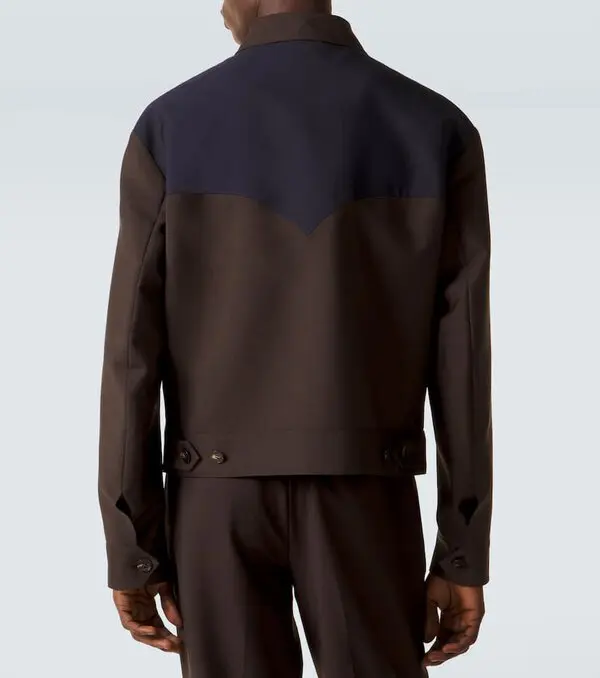 Versace Medusa Wool And Mohair Blouson Jacket